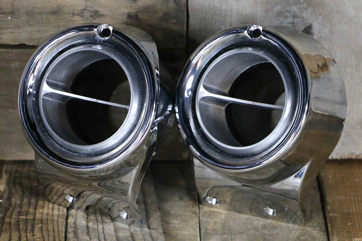 67-72 Chevy Truck Billet Aluminum Single Vane A/C Vents with Chrome Be ...